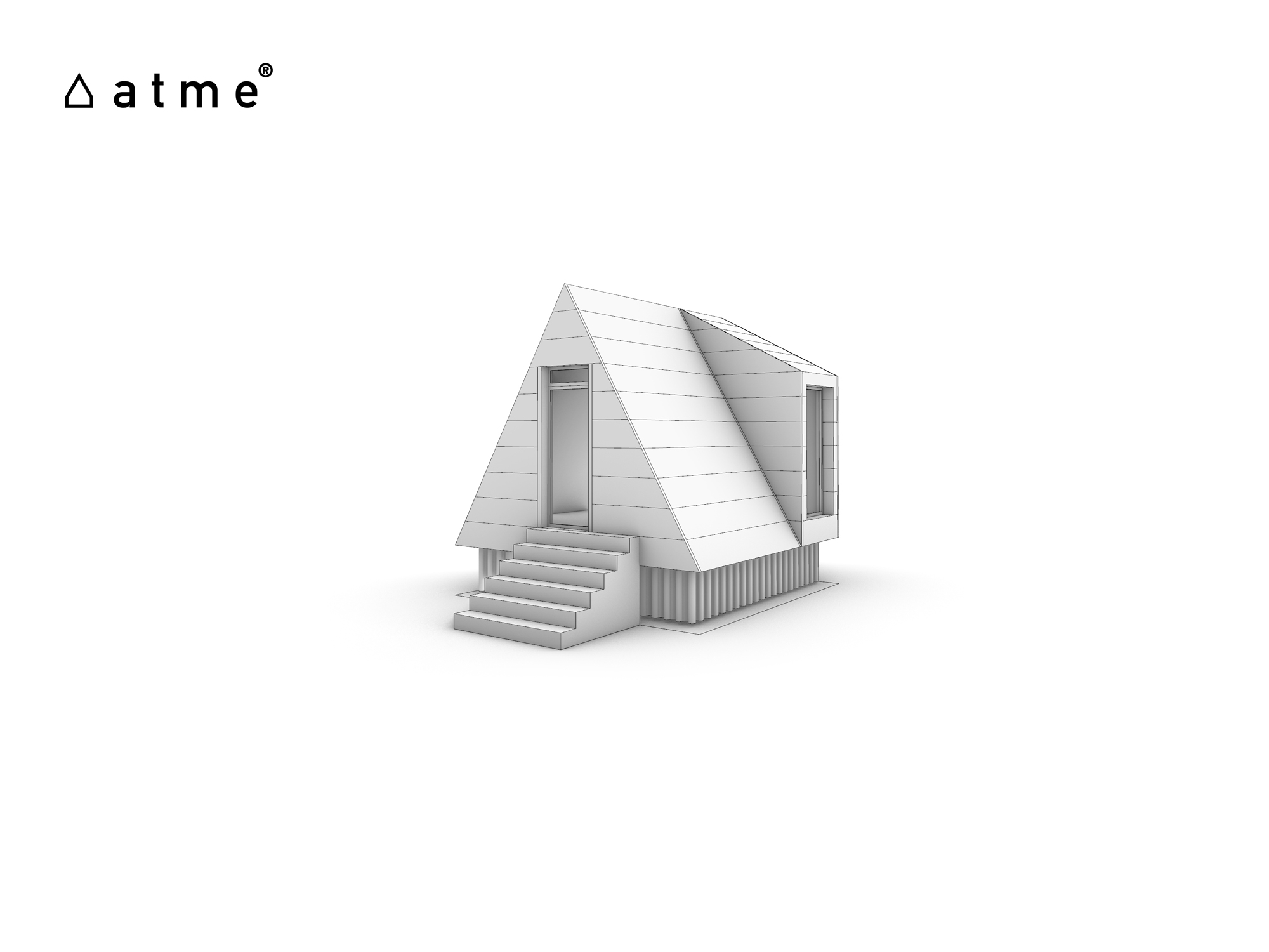 Nurdachhäuser mit verschiedenen Dachgauben